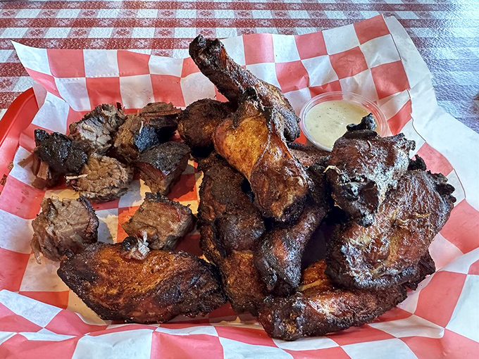 Burnt ends&mdash;those magical meat nuggets where smoke, fat, and time create culinary alchemy. Kansas City's gift to the world, served with a side of "you're welcome."