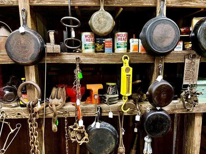 Cast iron cookware that's survived generations&mdash;each pan seasoned with decades of family dinners and Sunday morning breakfasts.