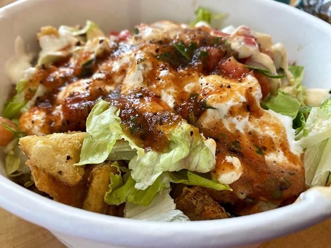 A chicken bowl that's basically a deconstructed burrito telling you, "Hey, who needs tortilla constraints when you've got all this flavor?" 