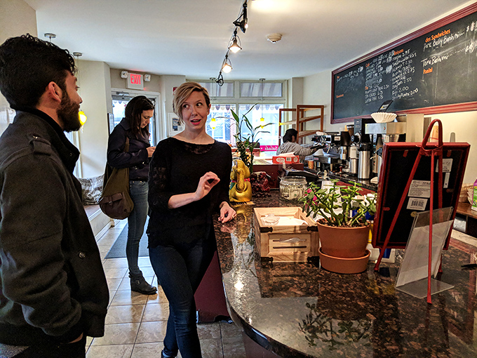The display case &ndash; where pastry dreams come true and willpower goes to die. Choose wisely, or better yet, choose abundantly. 