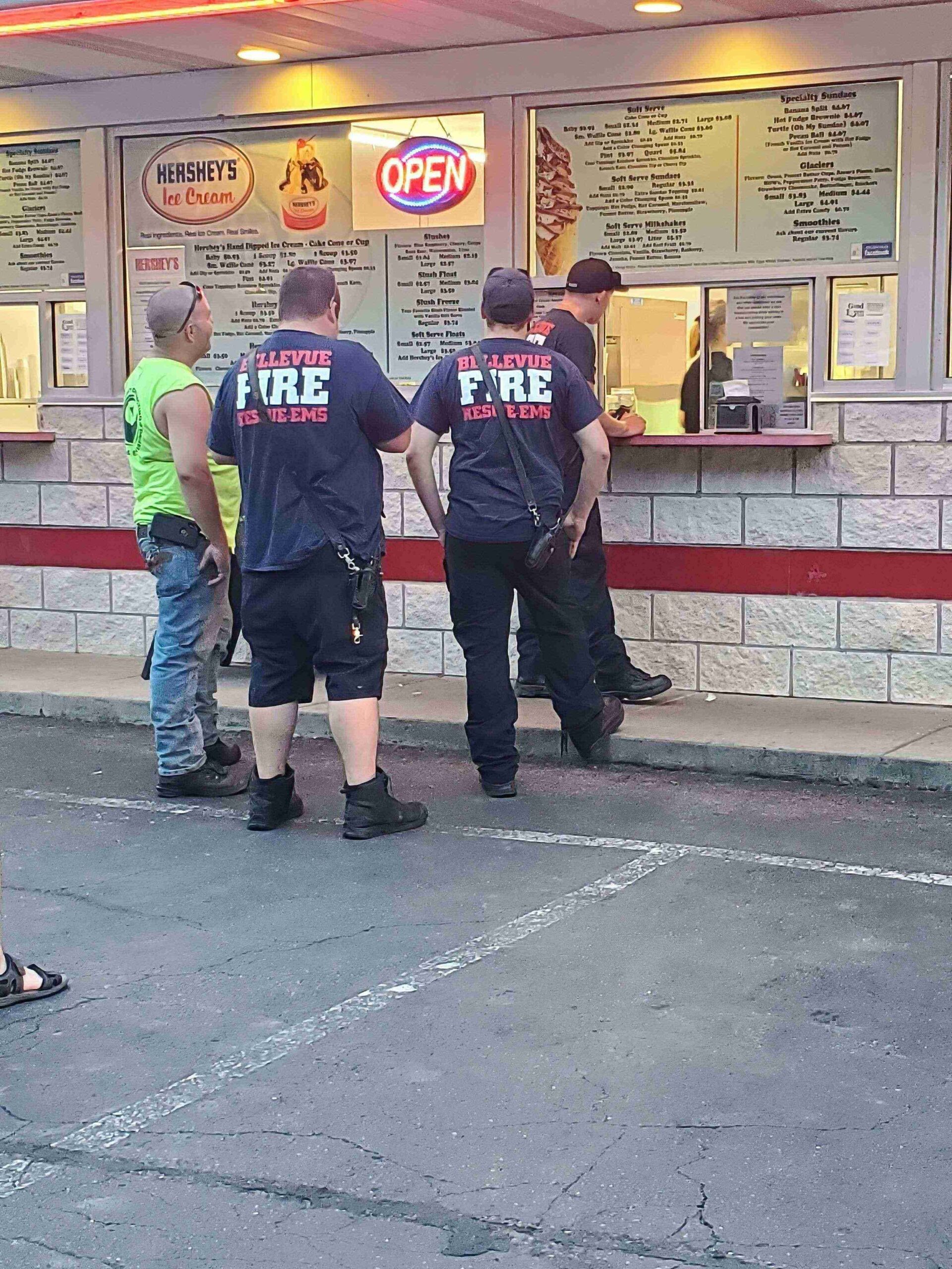 Even first responders know where to find emergency relief from summer heat&mdash;at the custard window where happiness is served in cups and cones.