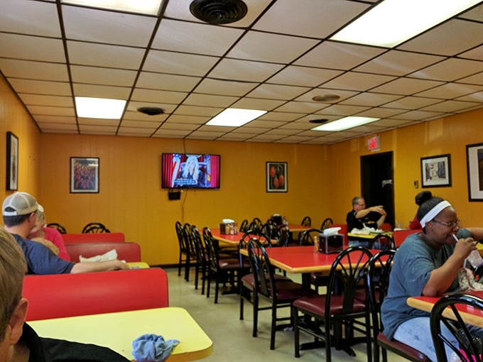 The universal language of good food brings everyone together. Notice how nobody's looking at their phones? That's the magic of authentic cuisine.