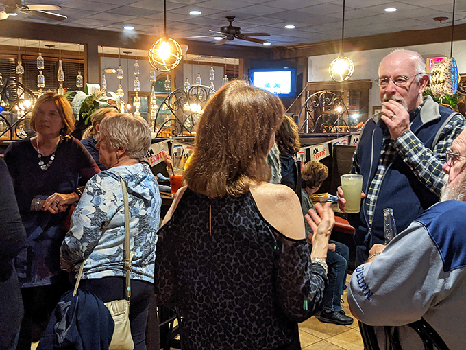 The bustling bar scene proves that Se&ntilde;or Pancho's isn't just a restaurant&mdash;it's Connecticut's living room for margarita therapy.