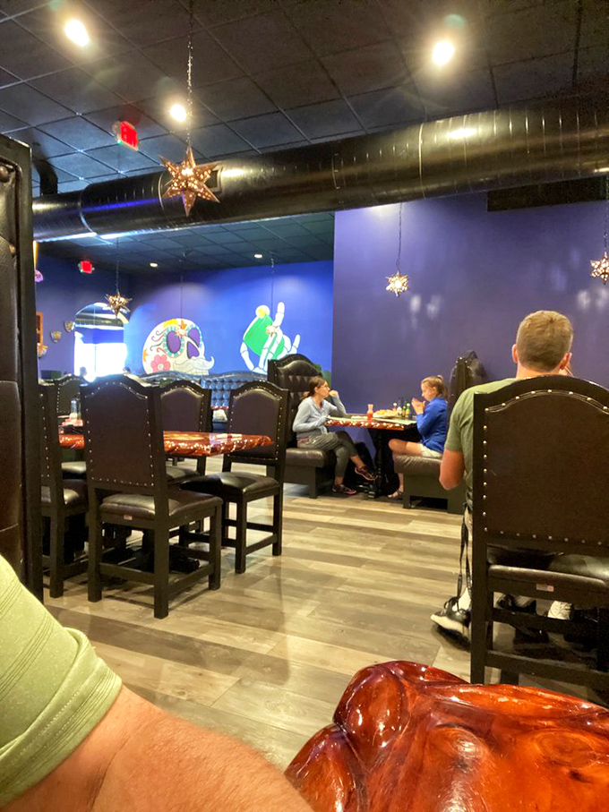 Even the artwork watches over diners with approval &ndash; those vibrant walls and hanging stars create the perfect backdrop for memory-making meals.