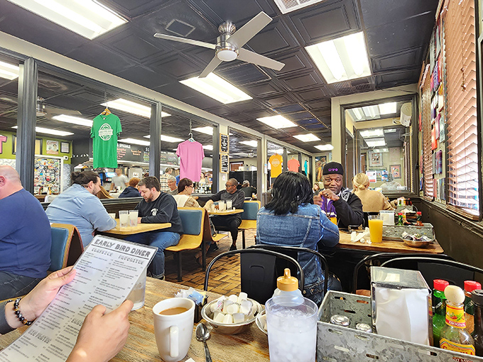 Where locals and visitors share counter space and stories. In the church of good food, everyone's welcome at this delicious communion.