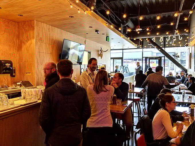 The universal language of barbecue brings Seattleites together. Notice how nobody's looking at their phones? That's the power of proper brisket.