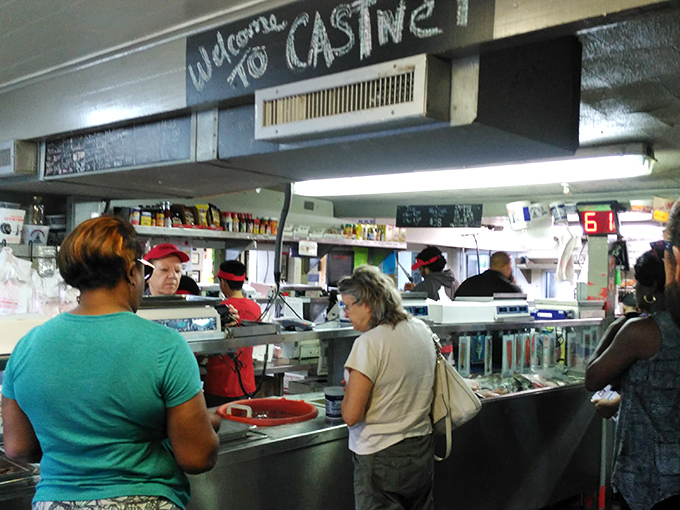 Welcome to Castin'. The ordering counter at Walker's operates with the efficiency of people who know exactly what they're doing&mdash;and why you're there.