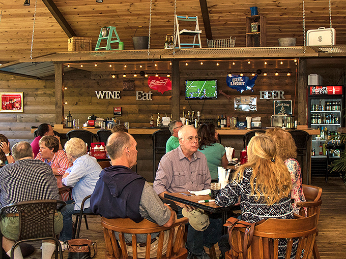 The bar area buzzes with the energy of people united by a common purpose: the pursuit of exceptional barbecue and good company.