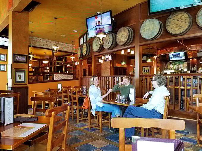 Every Irish pub needs regulars, and these folks look like they've found their home away from home in this cozy corner.