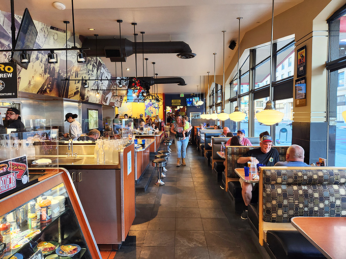 Where Denver locals and visitors unite under the universal language of "pass the hot sauce." Community served alongside comfort food.