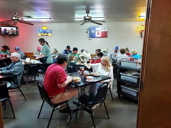 Where strangers become friends over plates that could feed small countries – Mary's dining room is democracy in delicious action.