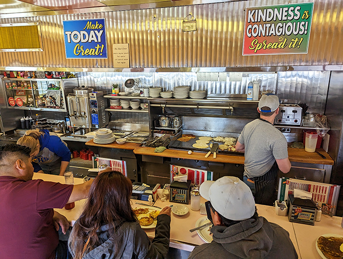 The open kitchen policy means you can watch culinary magic happen without any smoke and mirrors.