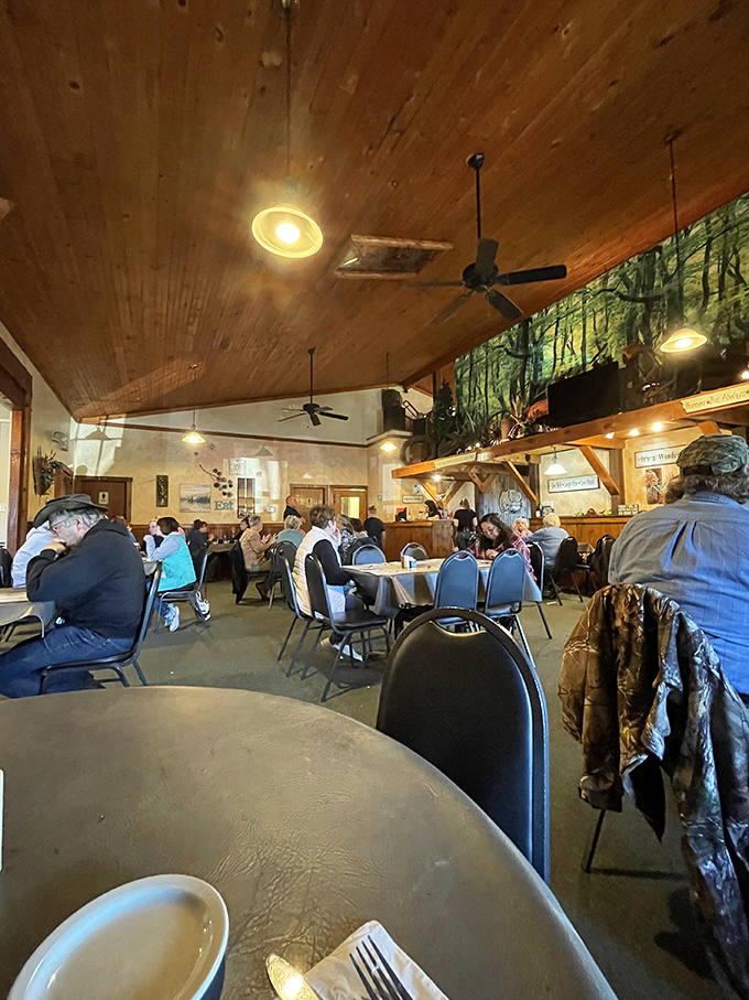 High ceilings and higher expectations met with every plate. The taxidermy watching over diners seems to approve of everyone's menu choices.