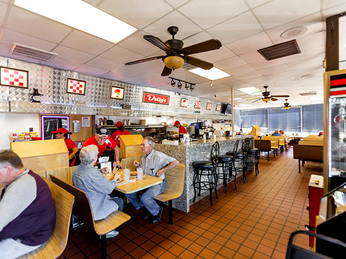 Where locals gather to solve the world's problems over coffee and eggs. These booths have heard more stories than most bartenders.