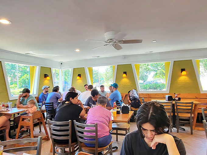 The universal language of breakfast brings together a diverse crowd, all united by the pursuit of perfect waffles and life-changing hash browns.