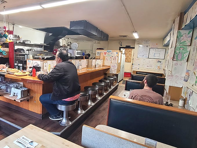 The counter seats aren't just the best spots in the house&mdash;they're front-row tickets to the breakfast theater that is Beth's Cafe.