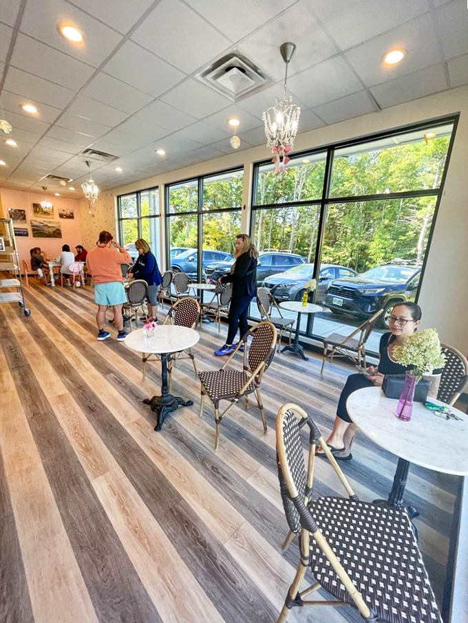 The natural light flooding through those windows makes the donuts – and life decisions to acquire them – look even better.