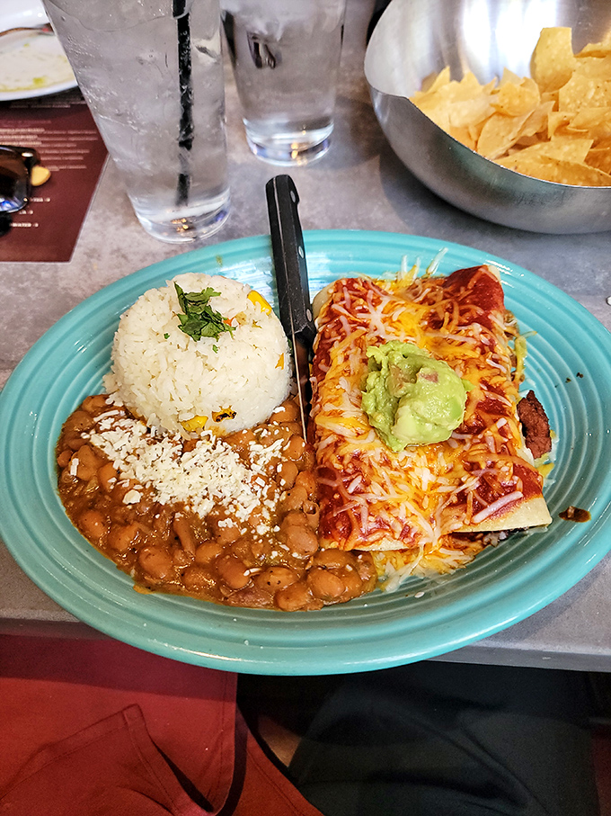 Not all heroes wear capes&mdash;some wear melted cheese and sit beside perfectly cooked rice and beans on turquoise plates.