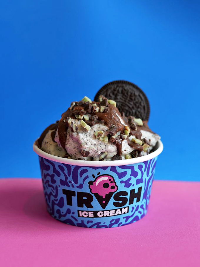 An Oreo stands sentinel over this chocolate-mint masterpiece&mdash;the frozen custard equivalent of finding the perfect parking spot on a hot summer day.