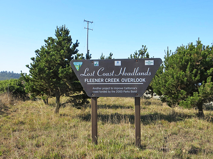 Signs like this mark the entrance to adventures along the Lost Coast. The simple wooden marker belies the extraordinary natural beauty that lies beyond.