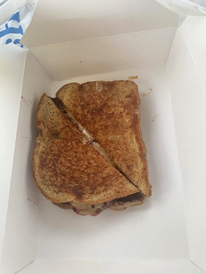 This sandwich isn't just toasted &ndash; it's been given a spa treatment of butter and heat until it reached peak golden perfection.