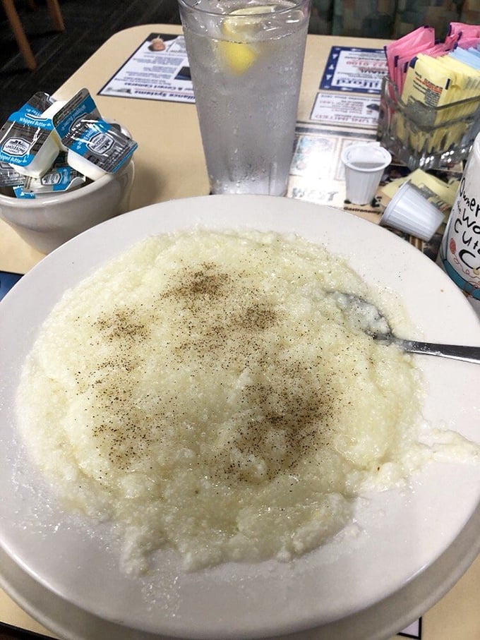 Grits with a sprinkling of black pepper &ndash; a canvas awaiting your creativity. Southerners would approve of this creamy, stick-to-your-ribs classic.