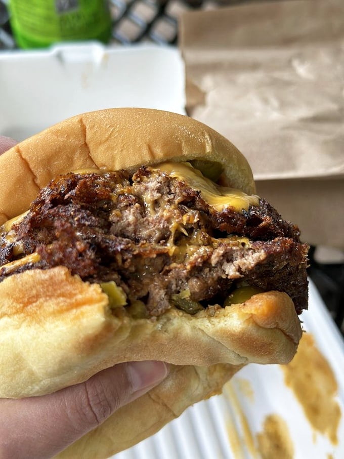 When your burger develops those crunchy, frilly edges, you know you're not in fast-food territory anymore. This is burger artistry.