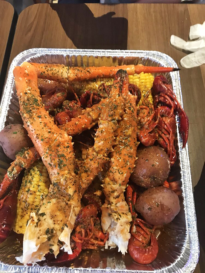 This tray of seafood magnificence proves that Indiana might be landlocked, but its seafood game is anything but constrained.