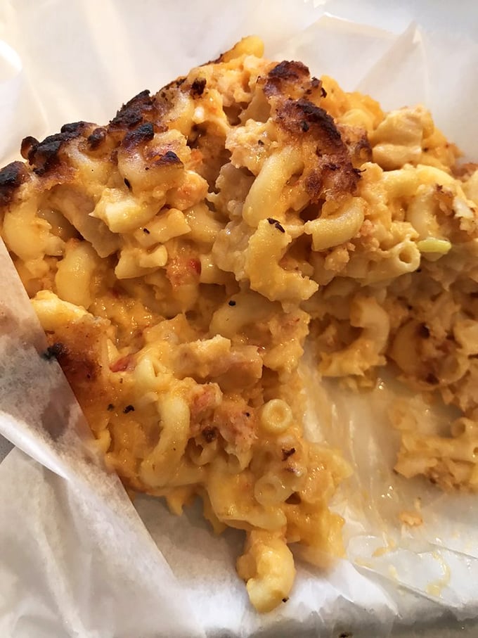 This isn't just mac and cheese &ndash; it's a cheese-draped masterpiece with a perfectly browned top that would make your grandmother weep with joy.