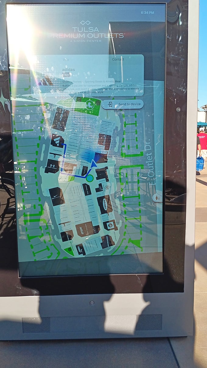 The digital directory stands as a beacon of hope for the directionally challenged shopper&mdash;no more wandering aimlessly in search of that perfect pair of shoes.