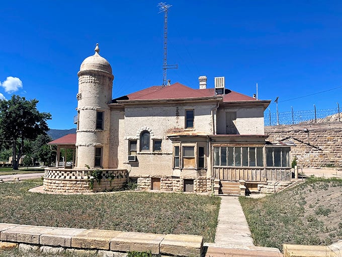 This imposing limestone structure once housed inmates but now serves as the Museum of Colorado Prisons - history with bars on the windows.