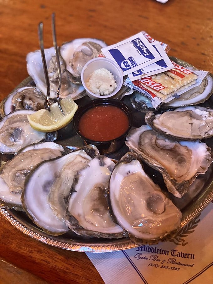 Oysters arranged like precious jewels from the sea. Add a squeeze of lemon and suddenly Wednesday feels like your birthday.