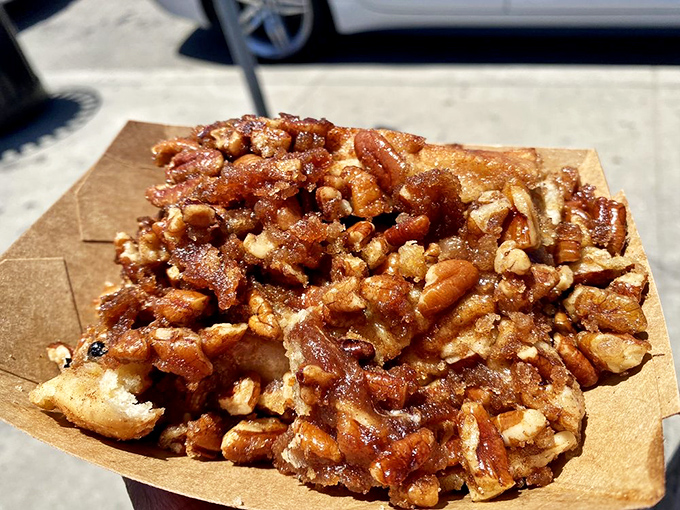 Pecans and caramelized sugar create a relationship so perfect it should have its own romance novel. Sweet, sticky, and utterly irresistible.