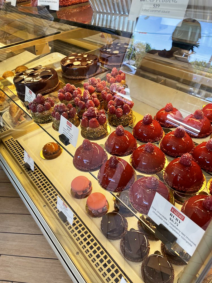 The display case at Nathaniel Reid is like the Louvre of pastry&mdash;each creation more stunning than the last, from raspberry tarts to chocolate domes.