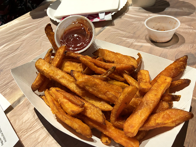 Sweet potato fries with the perfect dipping sauce&mdash;the unsung heroes of any seafood feast. These crispy orange beauties provide the ideal between-crab-leg snack.