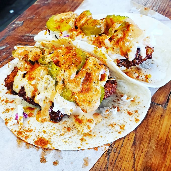 These aren't just tacos—they're cross-cultural marvels that prove Route 66's culinary influence stretched far beyond burgers and shakes.