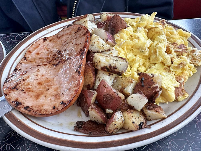 This breakfast platter isn't messing around&mdash;it's serious fuel for a day of exploring or a perfect cure for yesterday's adventures.