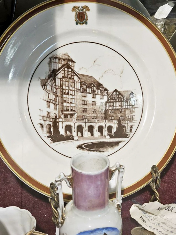 That plate probably served dignitaries at the Hotel Roanoke decades ago. Now it could grace your dining room wall.