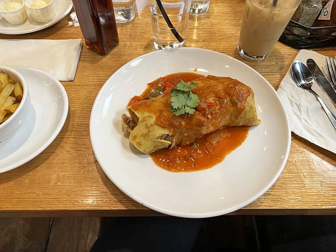 This isn't just a burrito&mdash;it's breakfast architecture, where every layer has been thoughtfully constructed for maximum morning satisfaction.