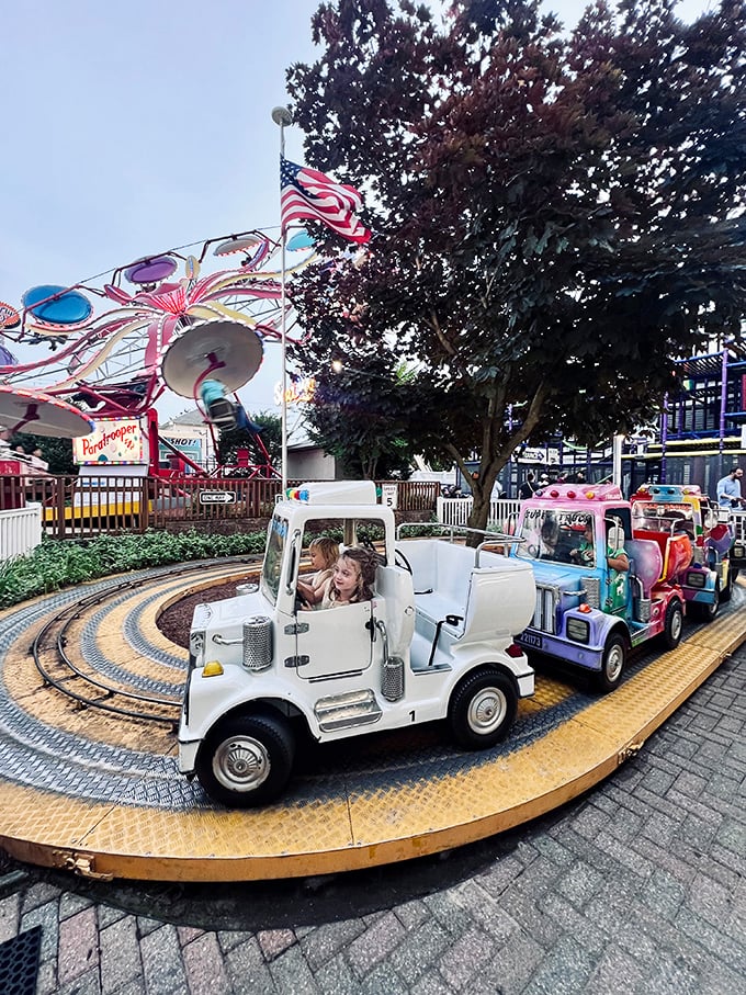 Pint-sized truckers navigate their first taste of the open road, where traffic laws are optional and joy is mandatory.