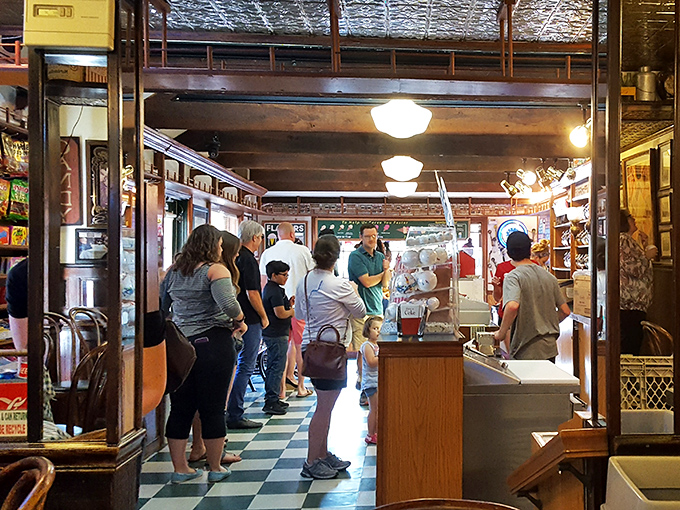 The line of customers isn't just waiting &ndash; they're participating in a time-honored summer ritual that spans generations.