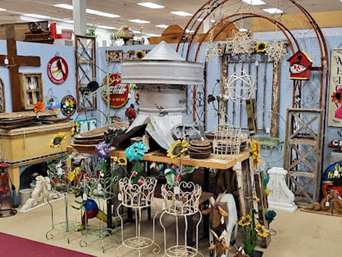 Garden treasures and bird houses create an outdoor oasis indoors&mdash;perfect for the plant lover who can't keep anything alive.