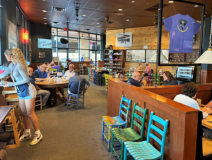 Where locals gather to solve the world's problems over plates of comfort food. The dress code? Whatever you darn well please.