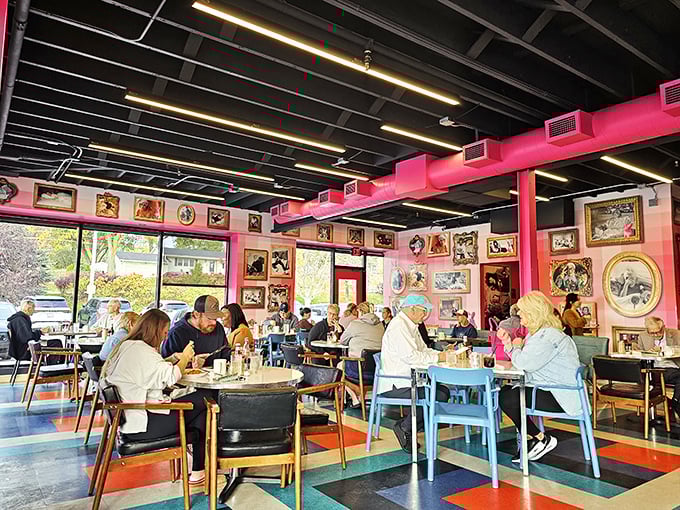 Where breakfast dreams come true amid conversation and coffee. The buzz of satisfied diners provides the perfect soundtrack to your morning feast.