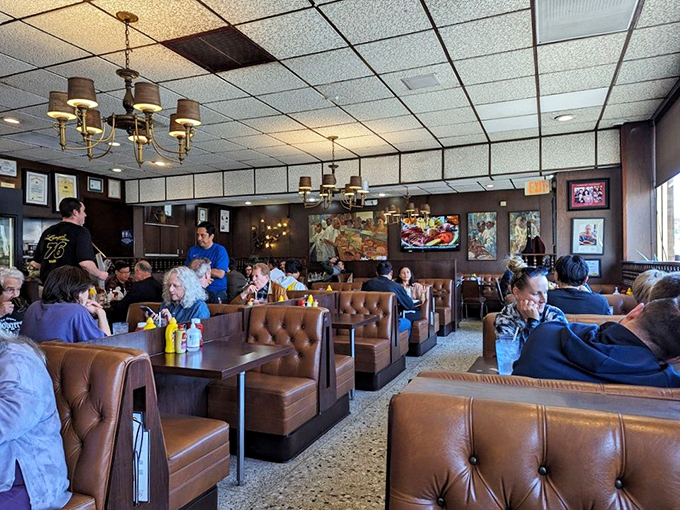 A full house at lunchtime isn't just customers&mdash;it's a congregation of the Church of Pastrami, worshipping at the altar of perfect sandwiches.