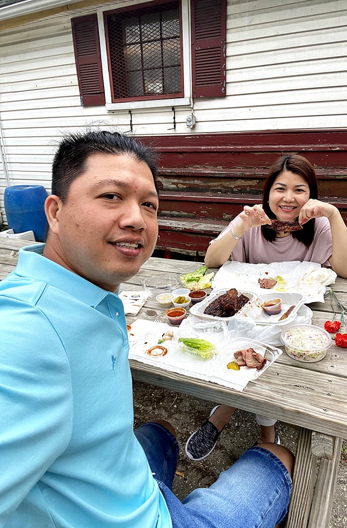 At Jake's, outdoor dining means joining the community of barbecue enthusiasts who understand that great food creates instant friendship.