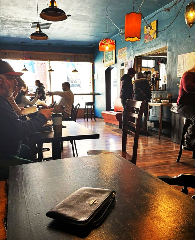 Where caffeine meets community&mdash;the warm glow of The Grind's interior makes even strangers feel like neighbors.