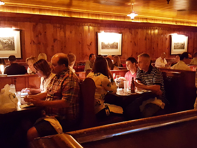 No phones in sight, just people living in the moment, enjoying conversation and steaks the way dinner was meant to be experienced.