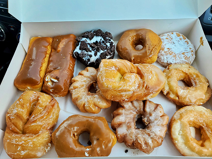 A dozen reasons to be late for work. This box contains more joy than most people experience in a week&mdash;and worth every minute of extra cardio.
