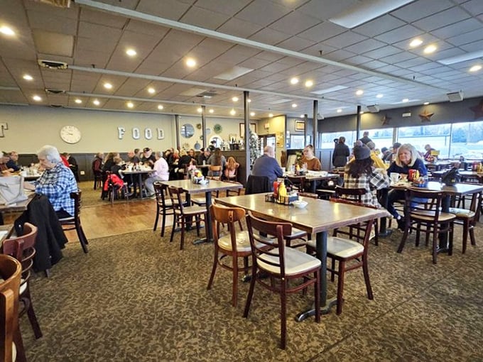 The bustling dining room hums with conversation and clinking silverware &ndash; a symphony of community that's been playing for generations.